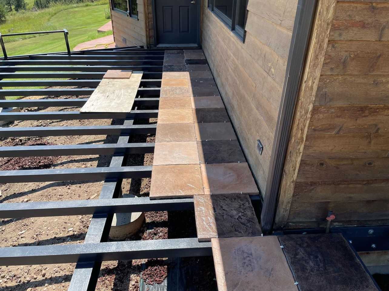 Steel Or Aluminum Framing Install Method with DekTek Tile's Concrete Deck Tiles | DekTekTile ...